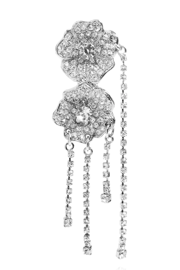 Alessandra Rich Flower-shaped Clip-on Earrings