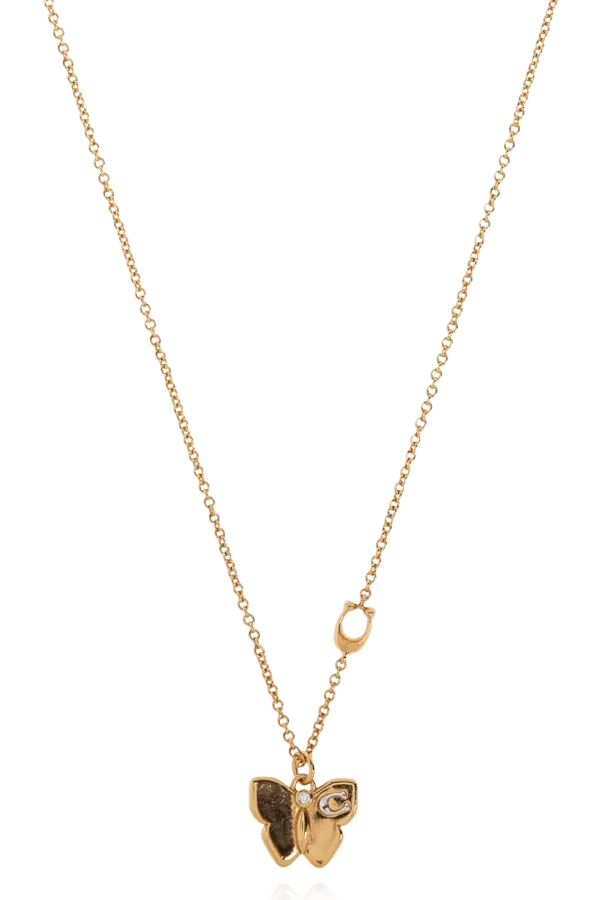 COACH Necklace With Butterfly-shaped Pendant