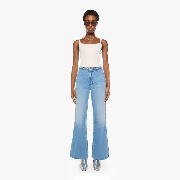 MOTHER The Braided Hustler Roller Sneak Tomorrow Never Knows Jeans