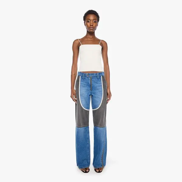 MOTHER Snacks! The Moto Smoothie Sneak Quik Jeans