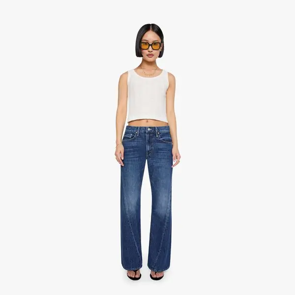 MOTHER The Lil' Bookie Twist Sneak Did You Bring Me Anything? Jeans - Blue