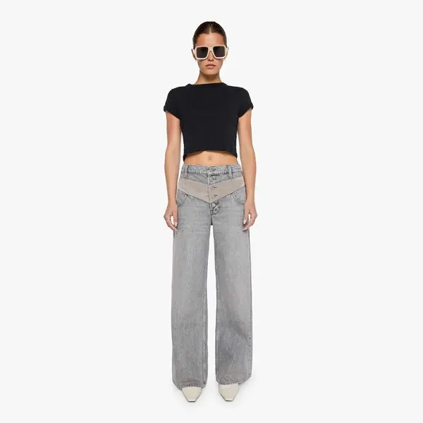 MOTHER Snacks! The Mix Double Dip Nerdy Rocky Road Pants - Grey