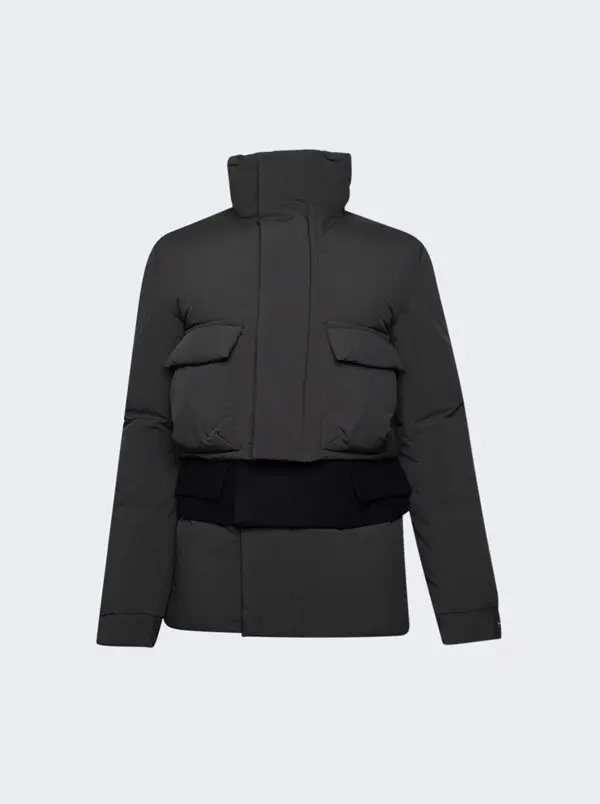 Sacai Layered Puffer Jacket And Navy - Khaki