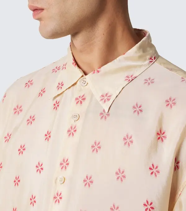 Dries Van Noten Floral Jacquard Shirt - Beige