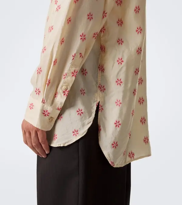 Dries Van Noten Floral Jacquard Shirt - Beige