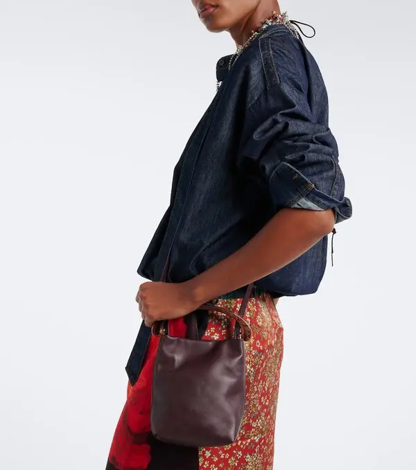 Dries Van Noten Small Leather Top-handle Bag