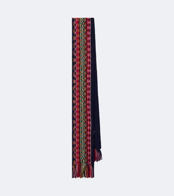Dries Van Noten Wool Jacquard Scarf - Multicoloured