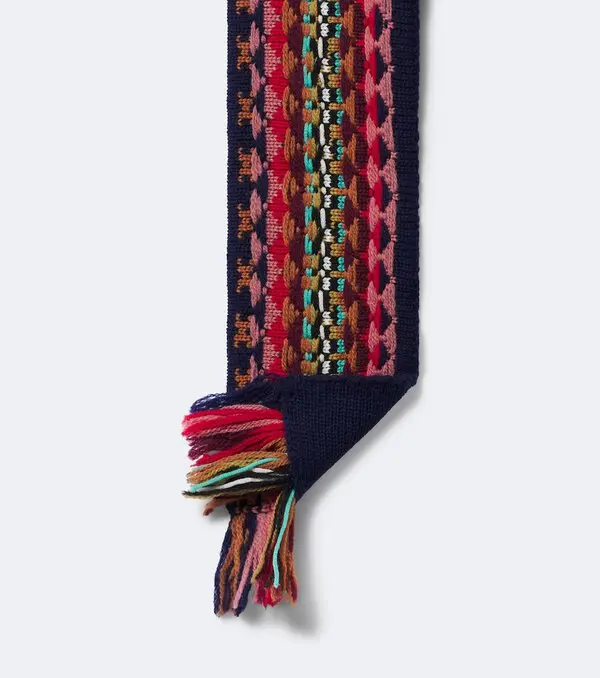 Dries Van Noten Wool Jacquard Scarf