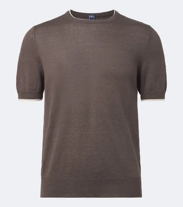 Fedeli Knitted Linen And Cotton Sweater