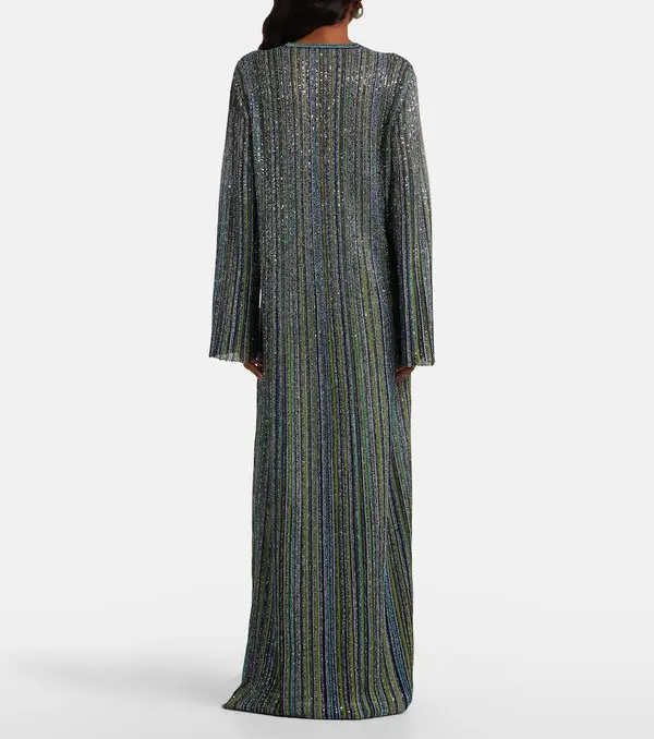 Missoni Striped Lamé Gown