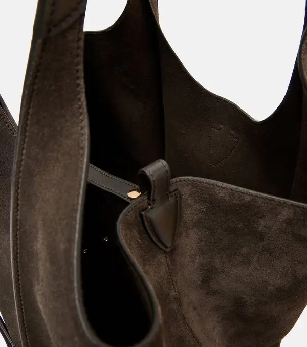 TOD'S T Timeless Medium Suede Tote Bag