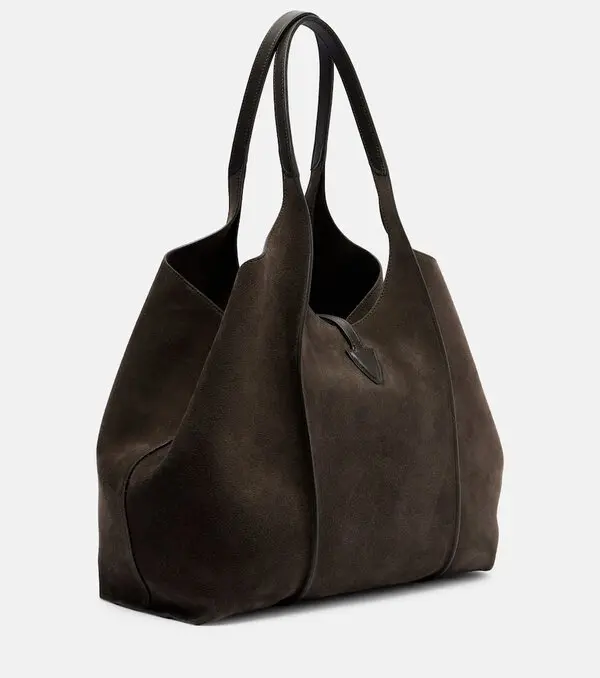 TOD'S T Timeless Medium Suede Tote Bag