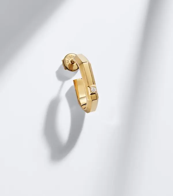 Messika Moderniste Small 18kt Single Hoop Earring With Diamond