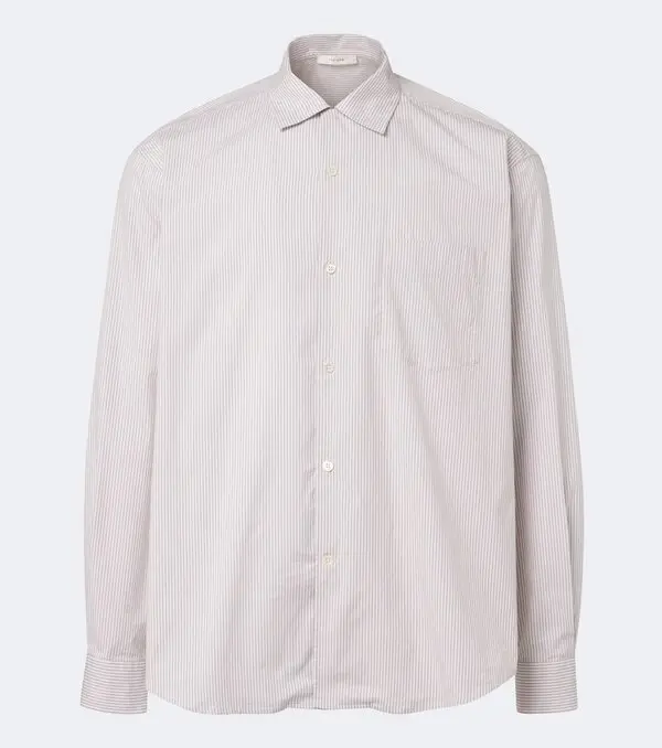 THE ROW Vanja Striped Cotton Shirt