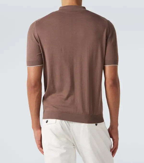 Eleventy Cotton Polo Shirt - Brown