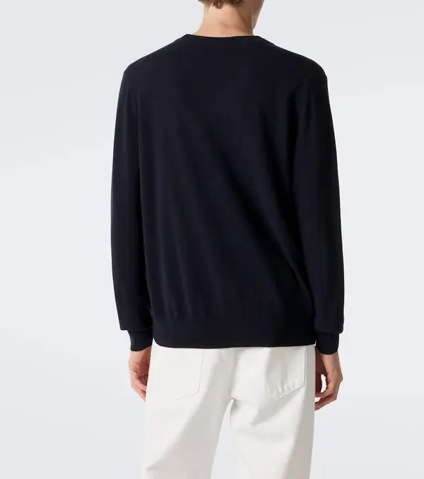Arch4 Mr Harrison Cashmere V-neck Sweater - Blue