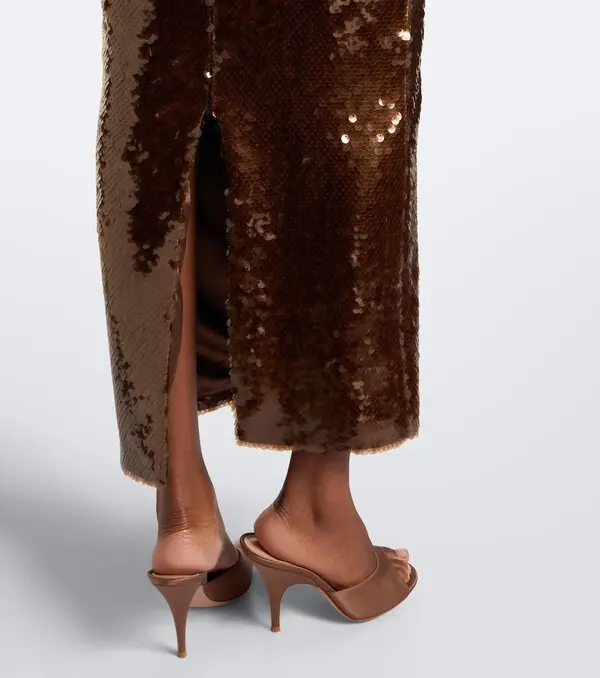 THE NEW ARRIVALS ILKYAZ OZEL Pulse Sequined Bustier Dress