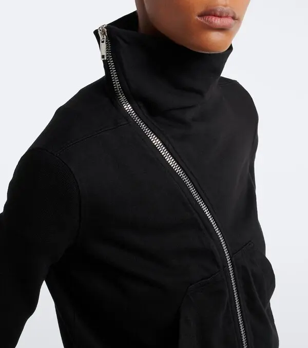 Rick Owens Mountain Cotton Zip-up Sweatshirt