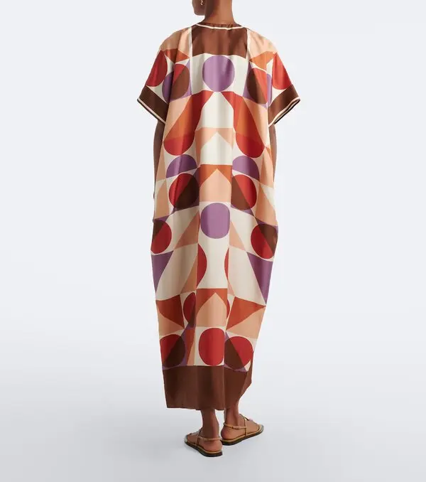 ERES Berry Printed Silk Twill Kaftan