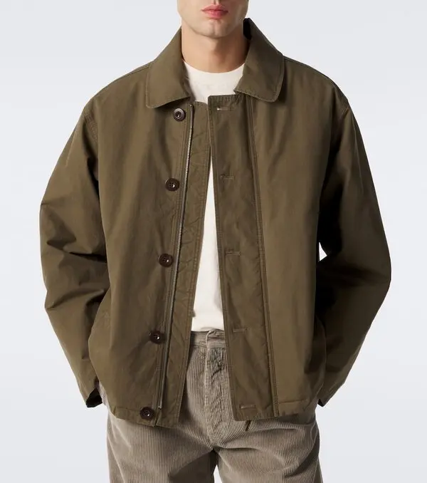 THE ROW Rafi Cotton Jacket - Brown