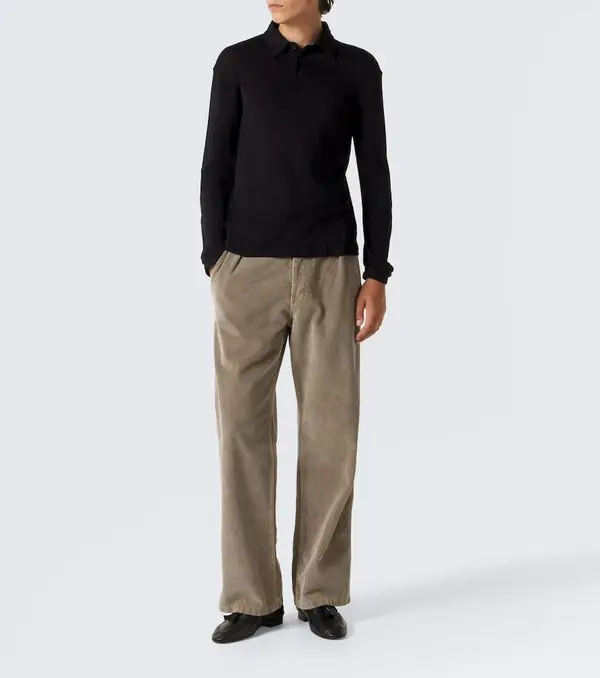THE ROW Reyes Cotton Polo Shirt