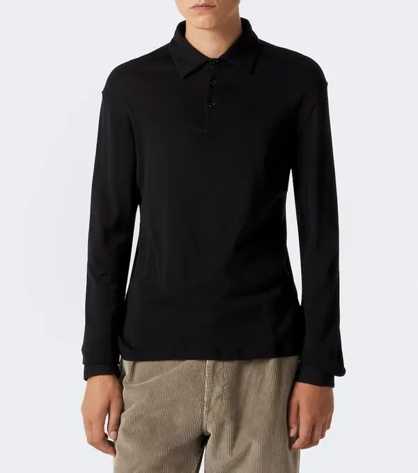THE ROW Reyes Cotton Polo Shirt