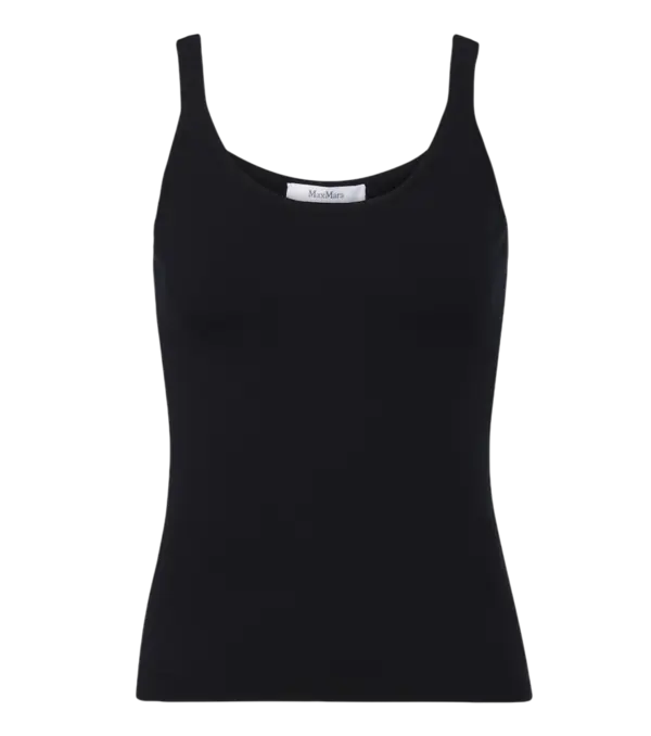 Max Mara Knitted Wool-blend Tank Top - Black