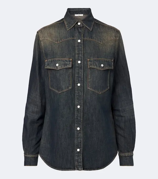 Fendi Cotton-blend Denim Shirt