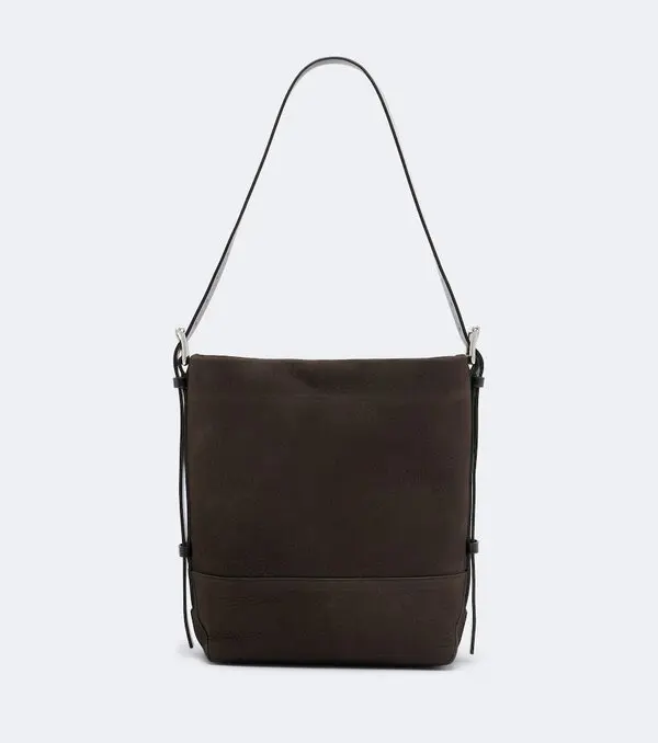 LEMAIRE Belted Medium Leather Tote Bag