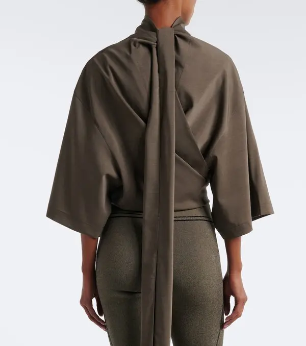 Jacquemus Havana Tie-detail Wool Top