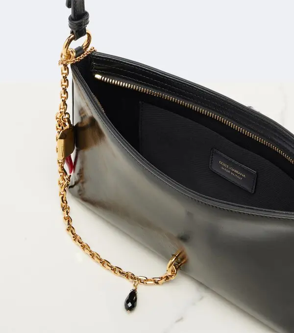 Dolce & Gabbana Velata Small Leather Shoulder Bag