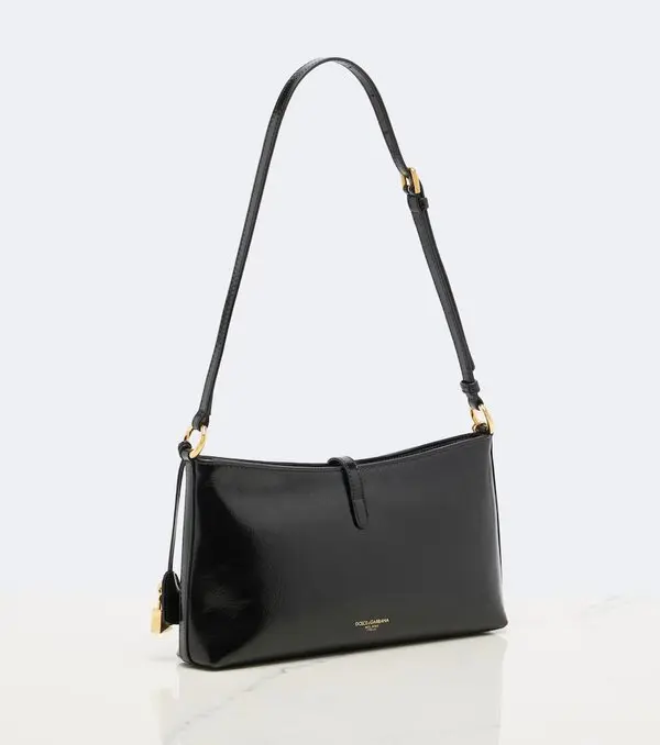 Dolce & Gabbana Velata Small Leather Shoulder Bag