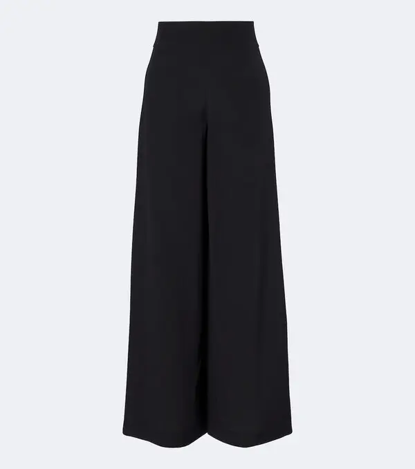 JOSEPH Rihani Silk Crêpe Wide-leg Pants - Black