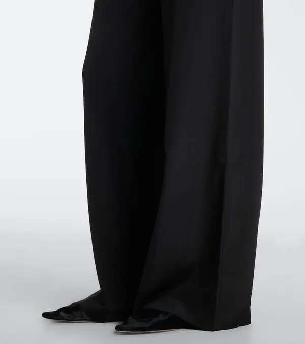 JOSEPH Rihani Silk Crêpe Wide-leg Pants