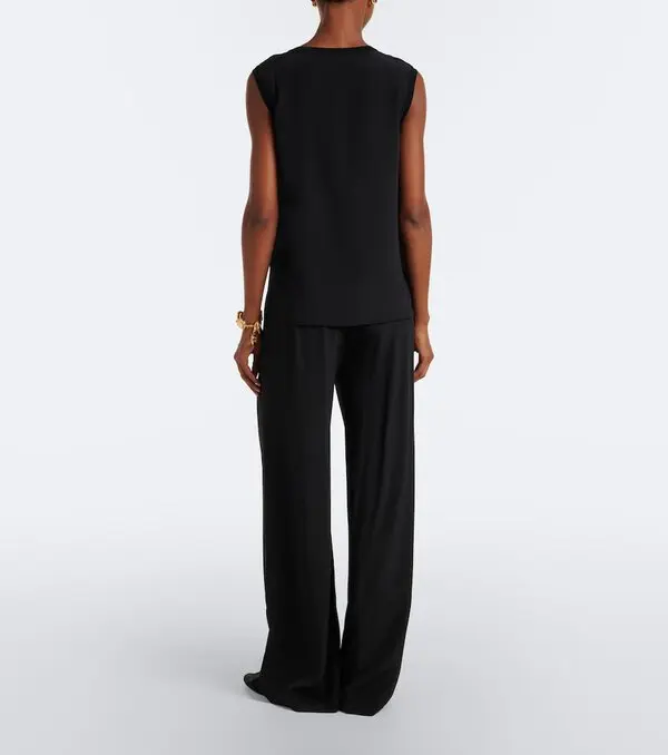JOSEPH Rihani Silk Crêpe Wide-leg Pants