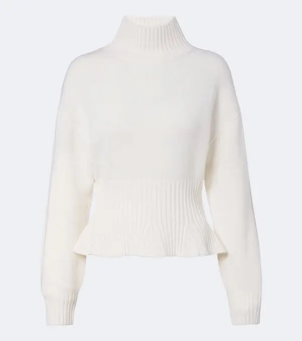 Jardin Des Orangers Wool And Cashmere Mockneck Sweater - White