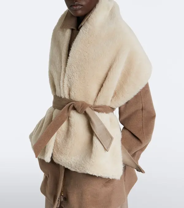Max Mara Shearling Scarf