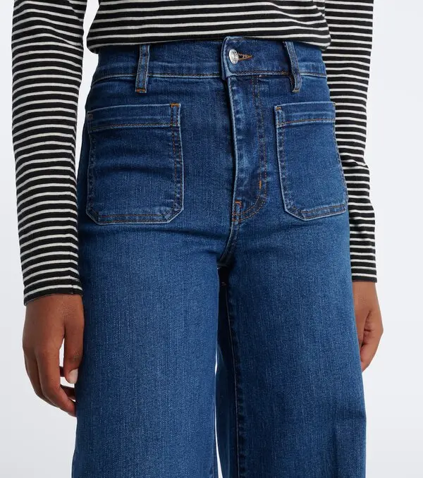 FRAME Slice Wide-leg Jeans