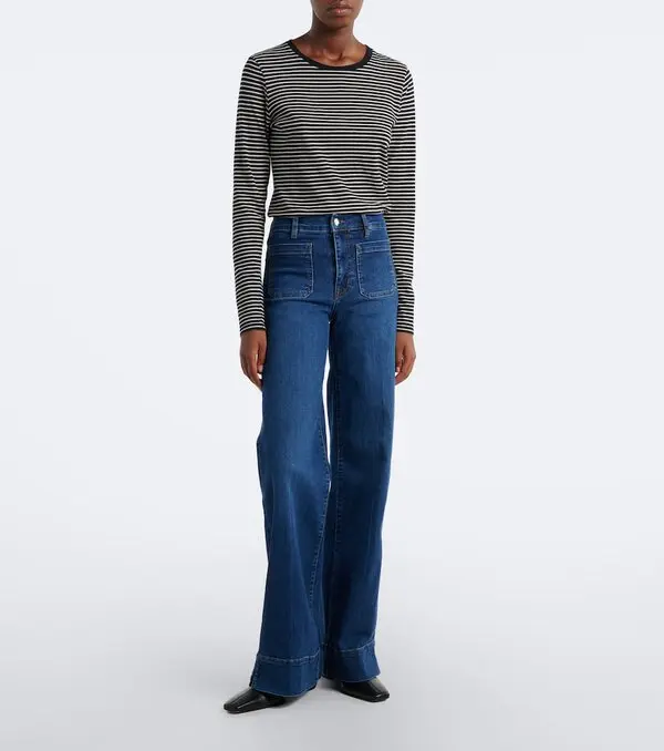 FRAME Slice Wide-leg Jeans