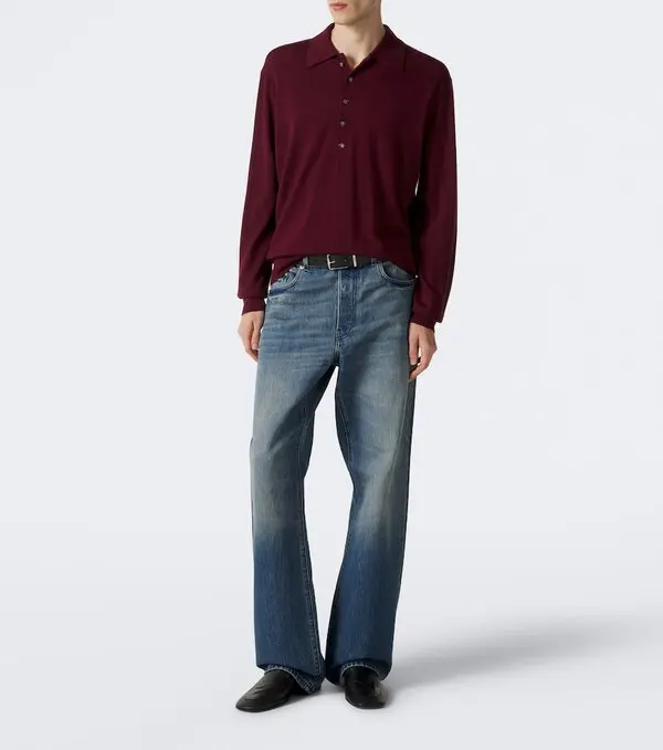 Dries Van Noten Wool Polo Sweater