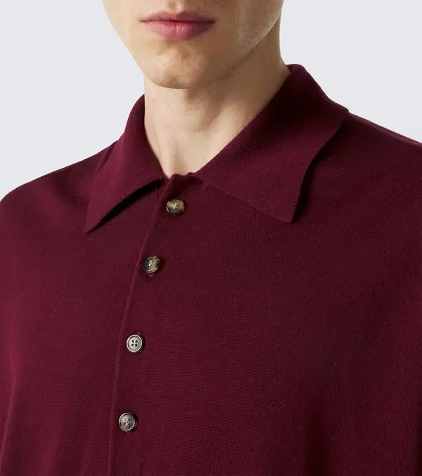 Dries Van Noten Wool Polo Sweater