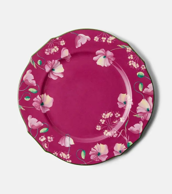 GINORI 1735 Florenza Duchessa Floral Porcelain Charger Plate - Pink
