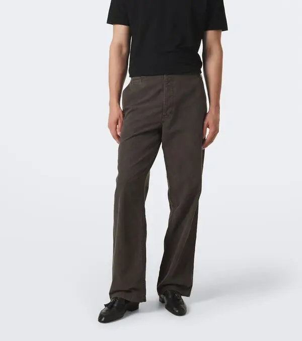 THE ROW Ramil Cotton Wide-leg Pants