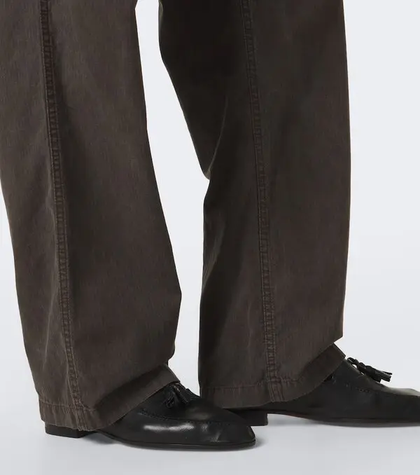 THE ROW Ramil Cotton Wide-leg Pants