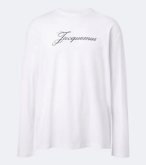 Jacquemus Logo Cotton And Hemp Jersey T-shirt - White