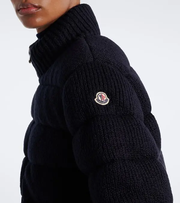 Moncler Cotton Down Cardigan With Zip Front
