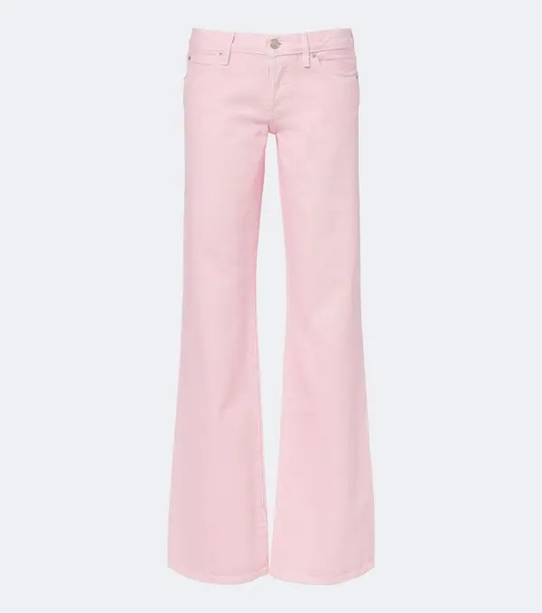 FRAME Gray Wide-leg Jeans