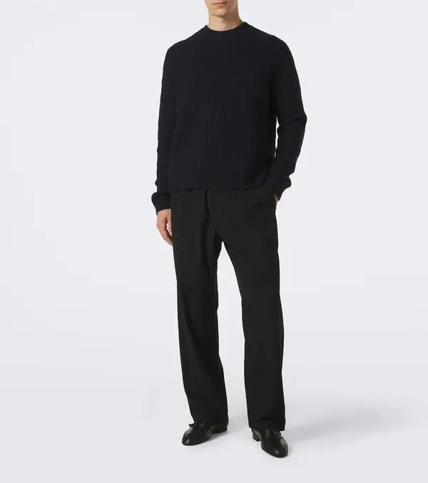 THE ROW Nanni Cable-knit Cashmere Sweater