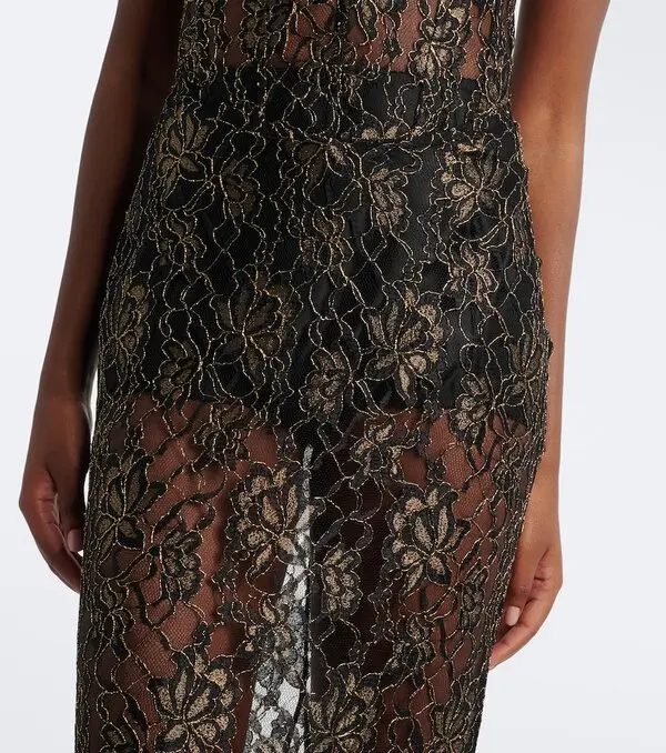 THE NEW ARRIVALS ILKYAZ OZEL Evelyne Lace Bustier Gown