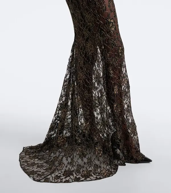 THE NEW ARRIVALS ILKYAZ OZEL Evelyne Lace Bustier Gown